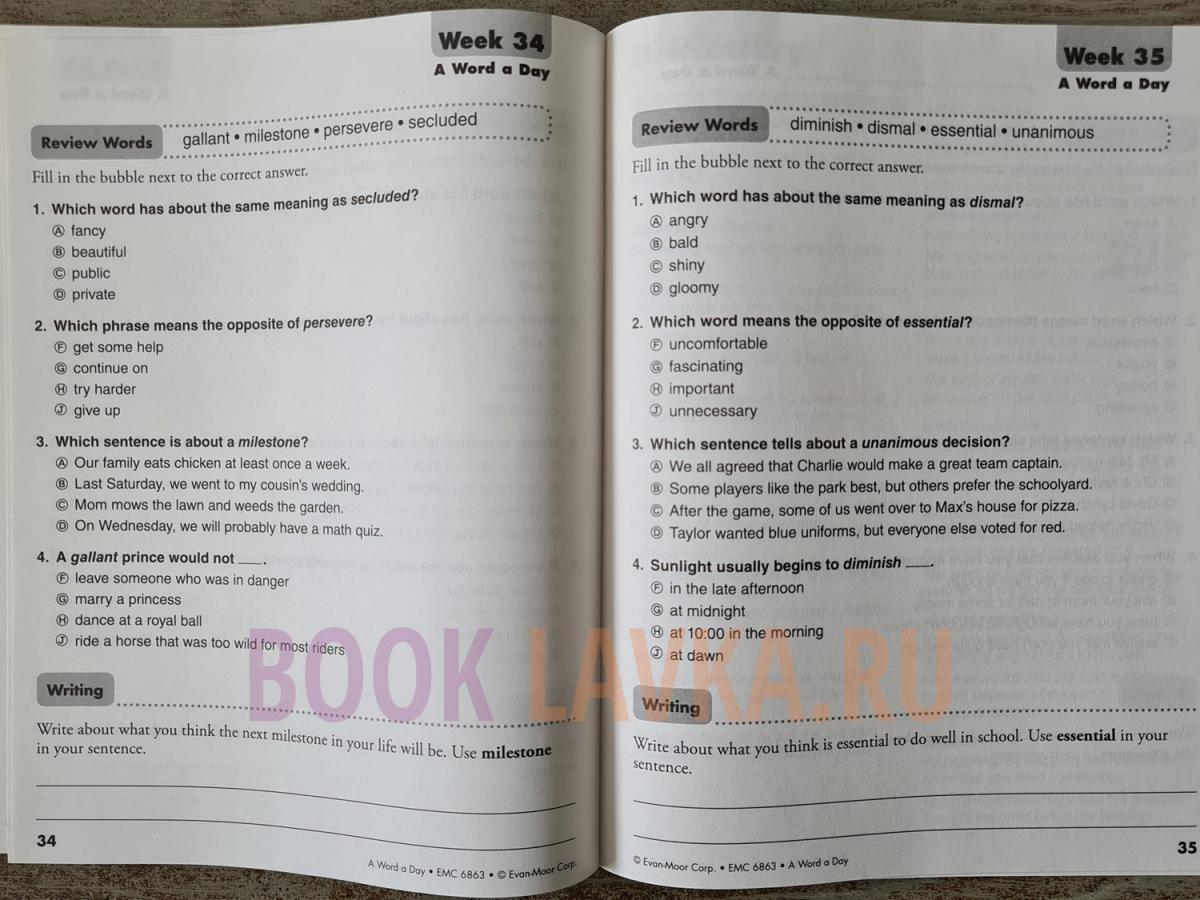 A Word a Day, Grade 3 Individual Student Practice Book – купить в ...