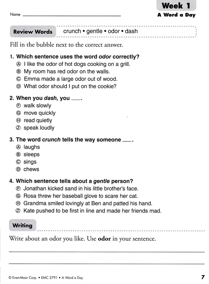 A Word a Day, Grade 1 Individual Student Practice Book – купить в ...