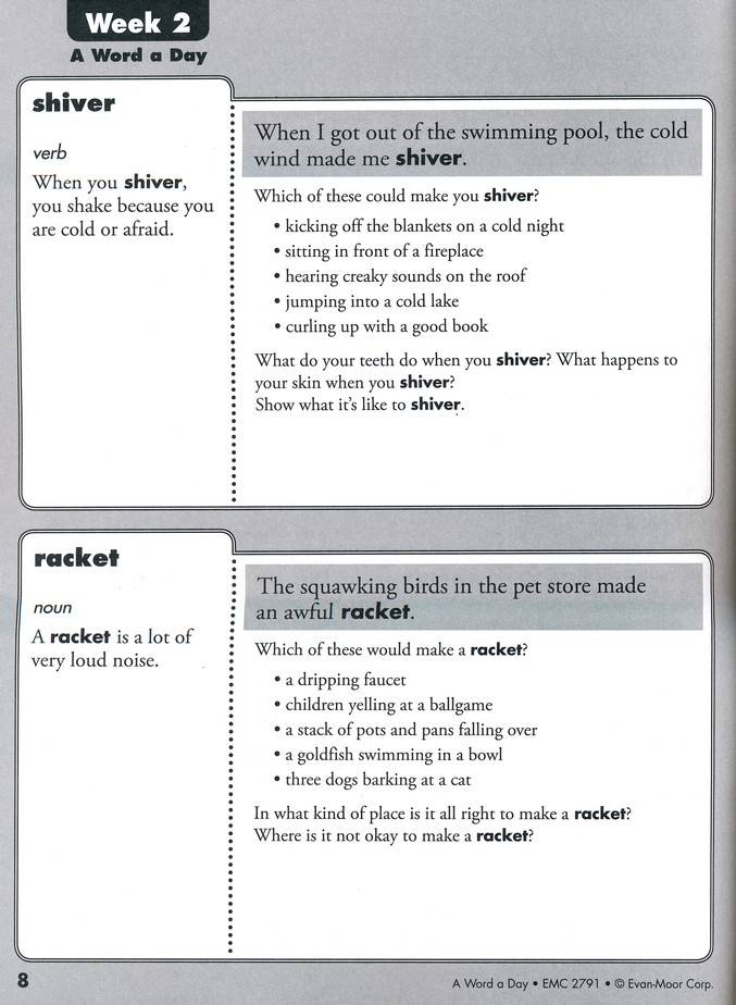 A Word a Day, Grade 1 Individual Student Practice Book – купить в ...