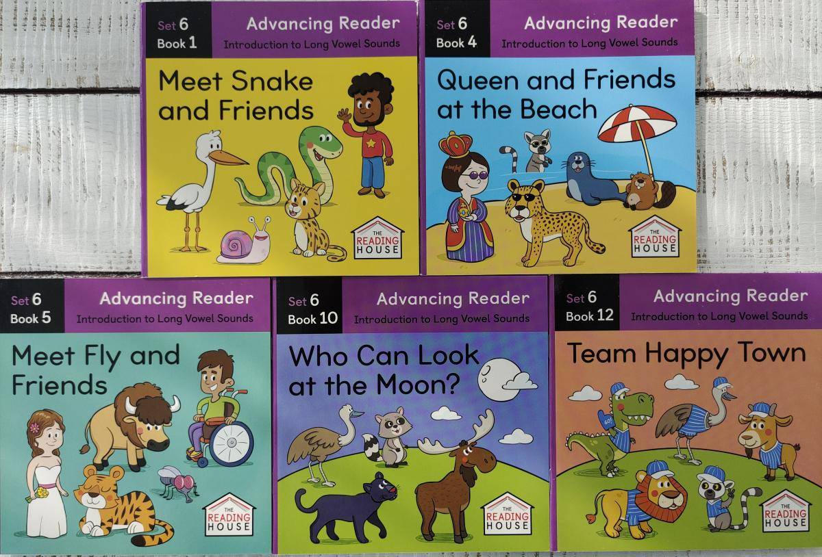 Advancing Reader Introduction to Long Vowel Sounds (SET 6 of 5 books ...
