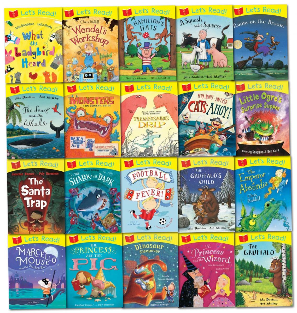 Julia Donaldson Time To Read 20 Books Set illustrated Collection (UK ...
