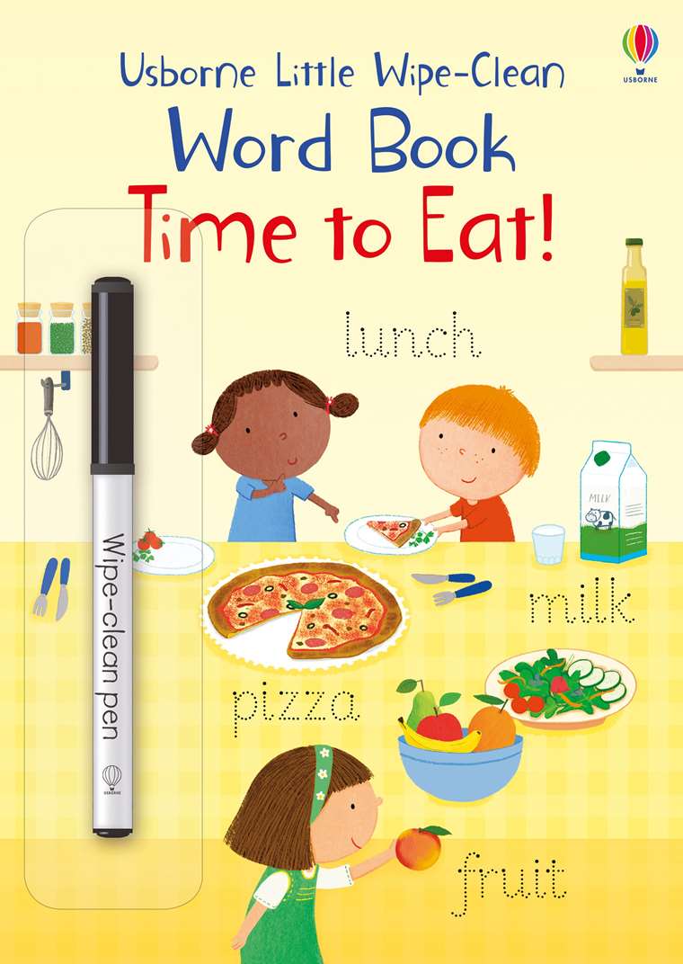 Usborne Little Wipe-Clean Word Books: Time to Eat – купить в интернет ...