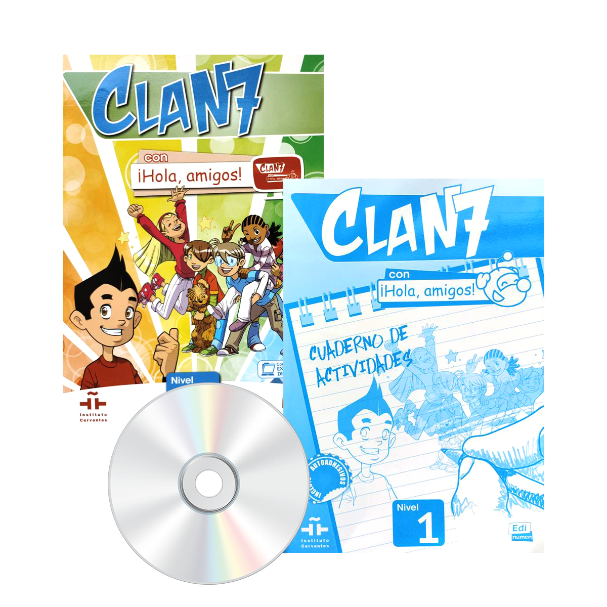 Clan 7 con ?Hola, amigos! 1 (Libro del alumno + CD-ROM + Cuaderno de ...