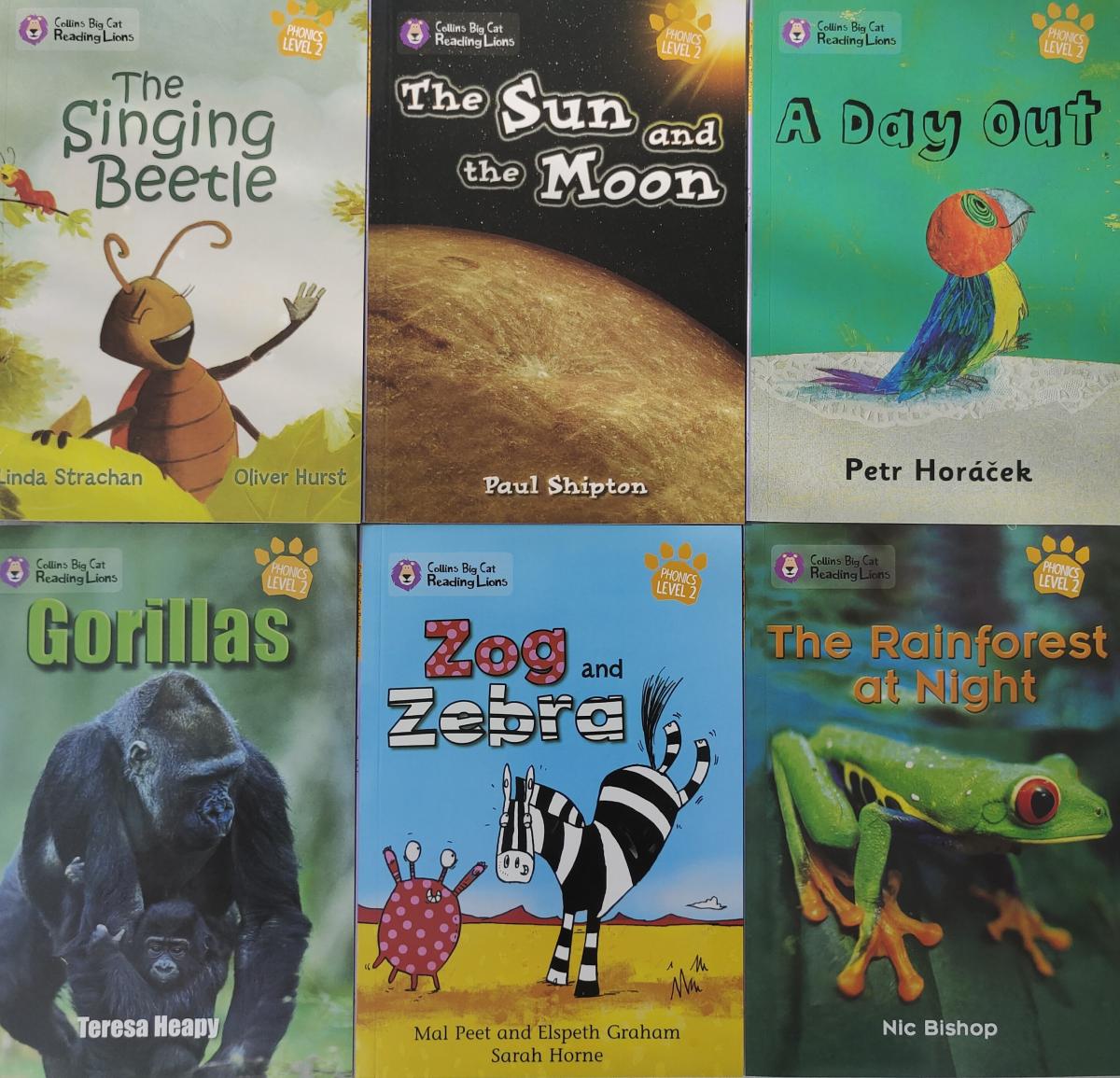 Collins Big Cat Reading Lions Practise Reading at Home 6 Books Phonics ...