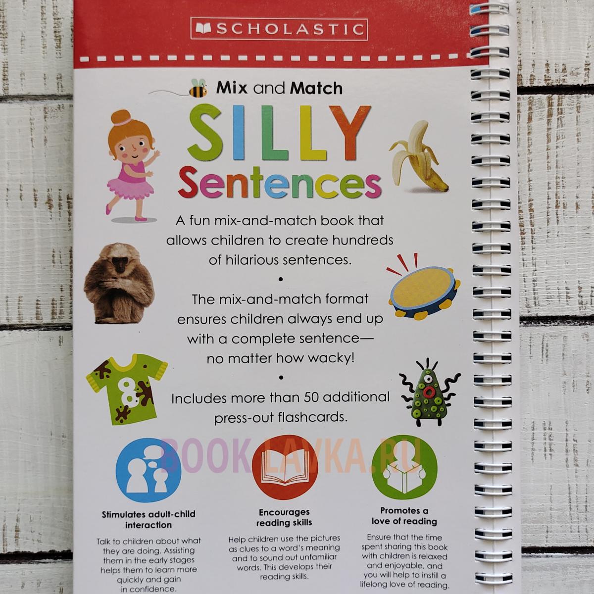 Mix & Match Silly Sentences Kindergarten Workbook: Scholastic Early ...