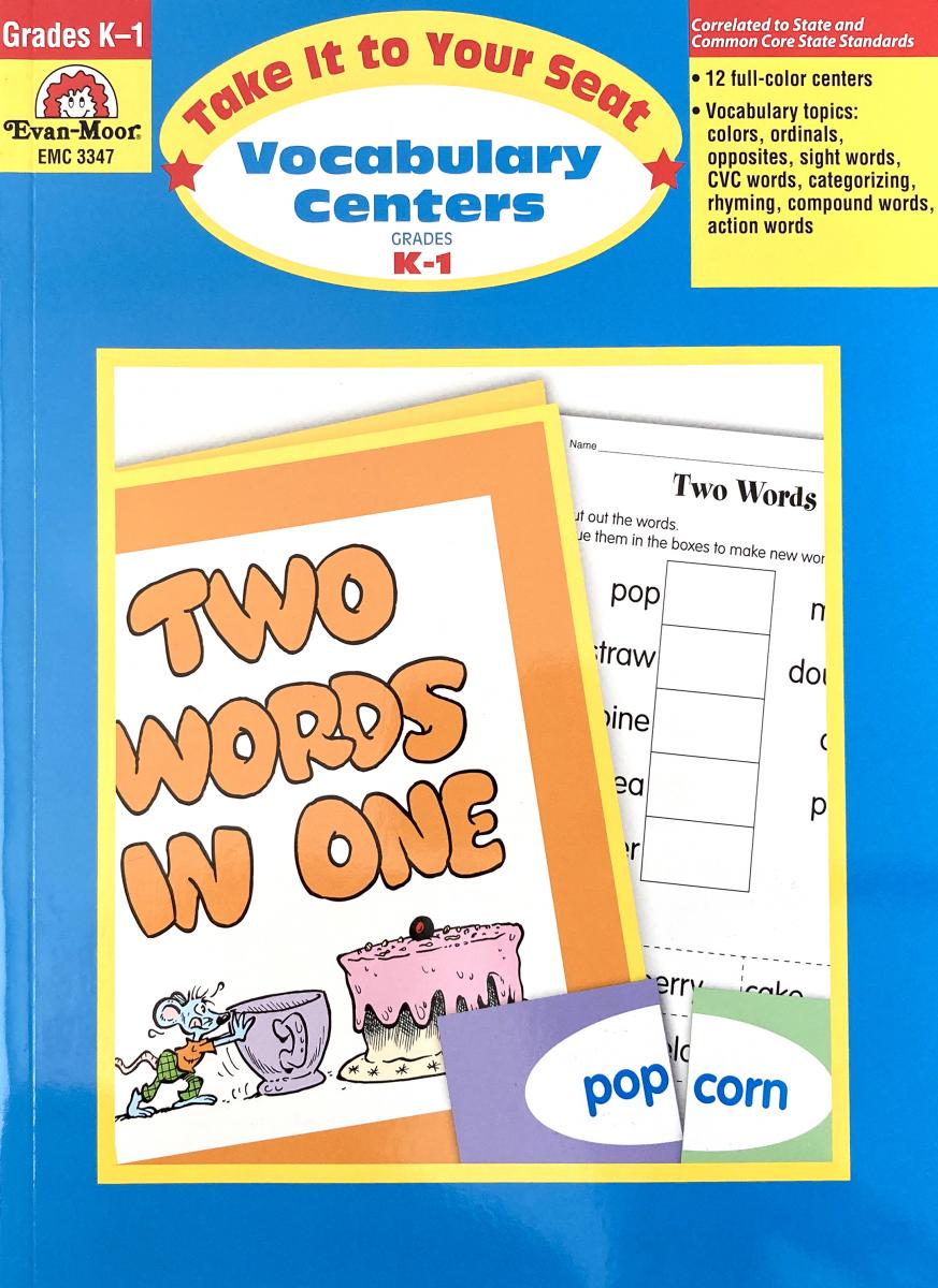 Take It To Your Seat: Vocabulary Centers, Grades K-1 - Teacher Resource ...